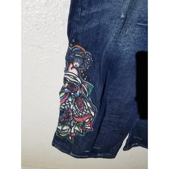 Ed Hardy | Jeans | Nwt Rare Ed Hardy Christian Audiger Skull Geisha ...